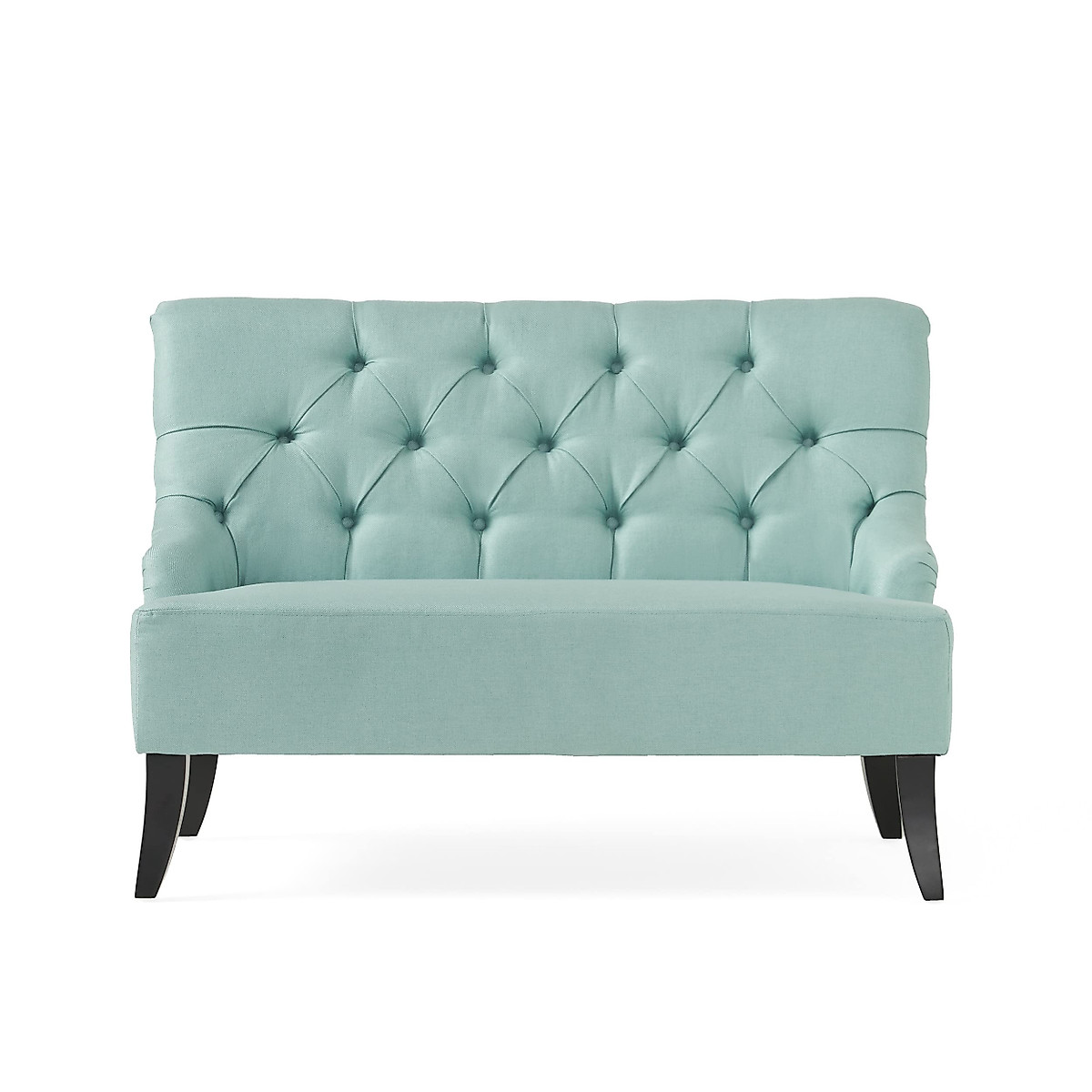 Christopher Knight Home Nicole Fabric Settee, Light Blue