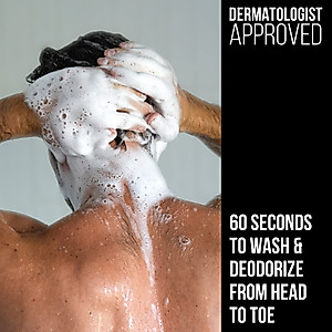 Mens Body Wash and Mens Shampoo - Tea Tree Body Wash Men Love - Dandruff Shampoo for Men - Acne Body Wash Shampoo - Anti Dandruff Shampoo for Men - Premium Men's Body Wash - Men's Shampoo