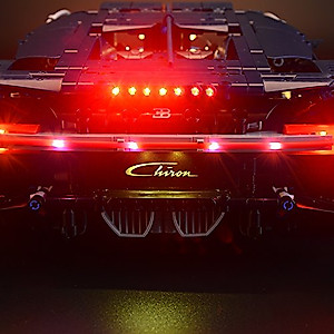 DreamBricks LED Lighting Kit for Bugatti Chiron - Compatible with Lego Technic 42083 Race Car Building Blocks Model (Not Include The Lego Set)