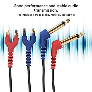 Audiometer Headphone Cable, Audiometer Headset Cable Wire for Headphone Air Conduction Audiometer Hearing Tester for Car Compatible with Stereos, Speaker