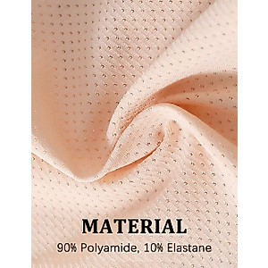 POKARLA Seamless Thongs for Women breathable Low Rise No Show Panties Invisible Underwear Pack of 10