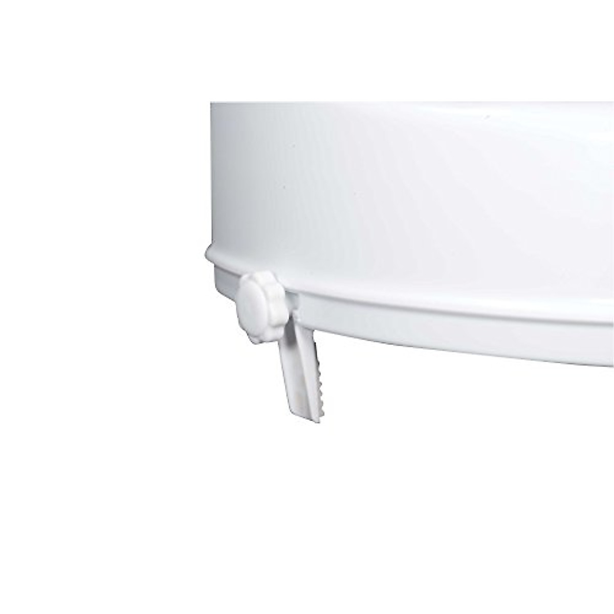 Drive Medical Raised Toilet Seat with Lock and Lid, Standard Seat, 4"