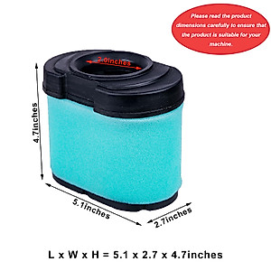 ZLKSKER 792105 Air Filter for B&S 792105 276890 4233 5405 Z245 Z425 J&D GY21057 D160 D170 Lawn Mower Air Cleaner