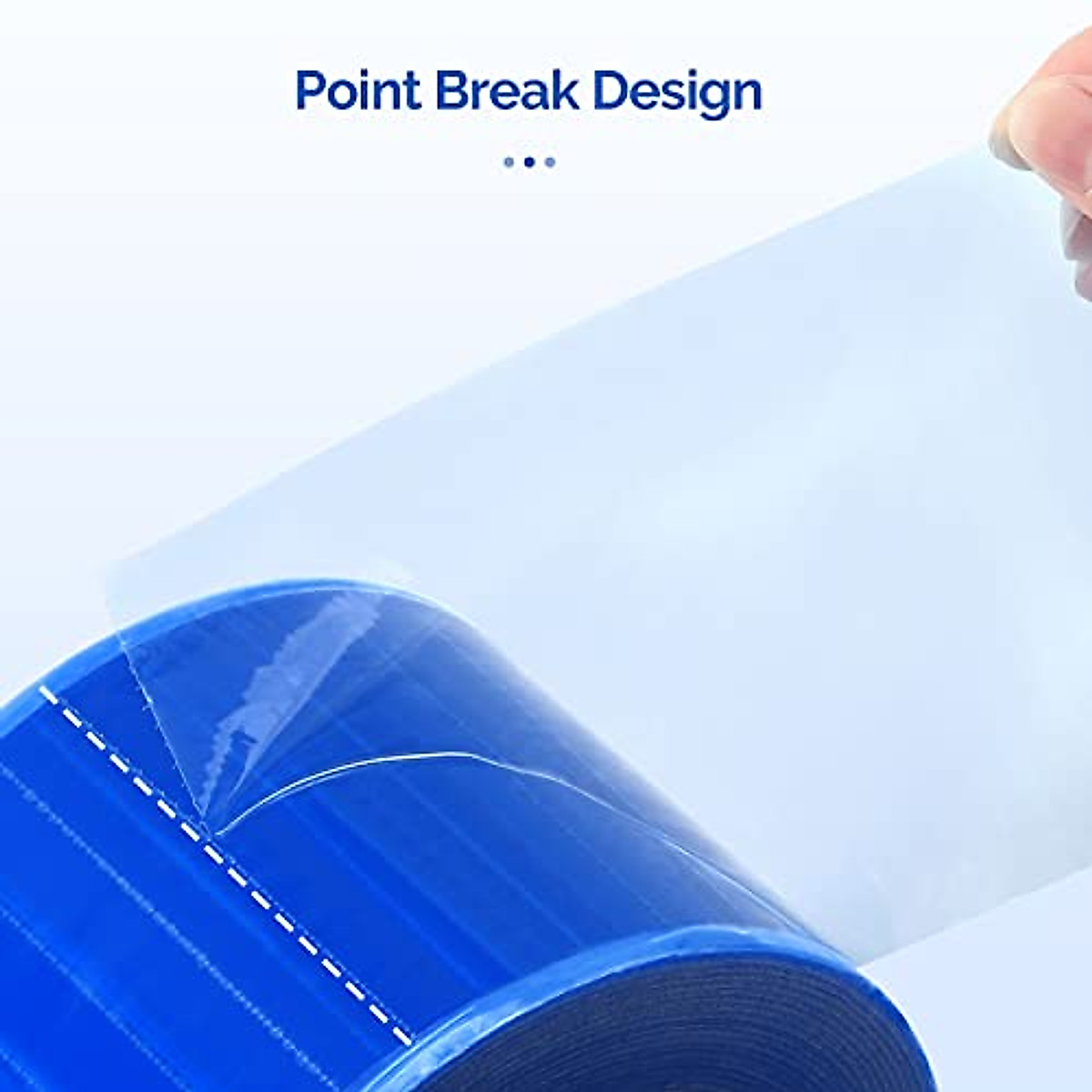 JMU Barrier Film, 4" x 6" Barrier Film Tattoo, Dental Barrier Tape Blue Barrier Film Roll 1200 Sheets