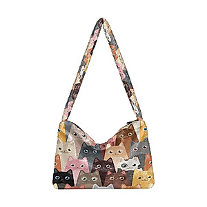 JSTEL Women Large Tote Top Handle Shoulder Bags Dragonfly Patern Ladies Handbag L