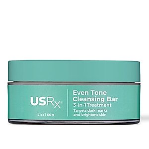 Urban Skin Rx® Even Tone Cleansing Bar | 3-in-1 Daily Cleanser, Exfoliator, and Brightening Mask Helps Diminish Uneven Skin Tone, Formulated with Kojic Acid, Azelaic Acid, and Niacinamide | 2.0 Oz