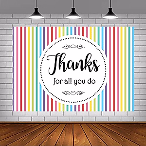 Lofaris Thanks for All You Do Backdrop Teachers Nurses Doctors Staff Employee We Truly Appreciate You Background Class of 2023 Photo Studio Props Cake Table Banner 5x3ft