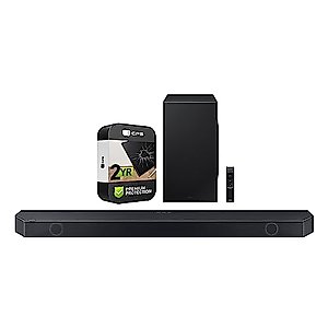 SAMSUNG HW-Q900C/ZA Q-Series 7.1.2 ch. Wireless Dolby Atmos Soundbar with Q-Symphony Bundle with 2 YR CPS Enhanced Protection Pack