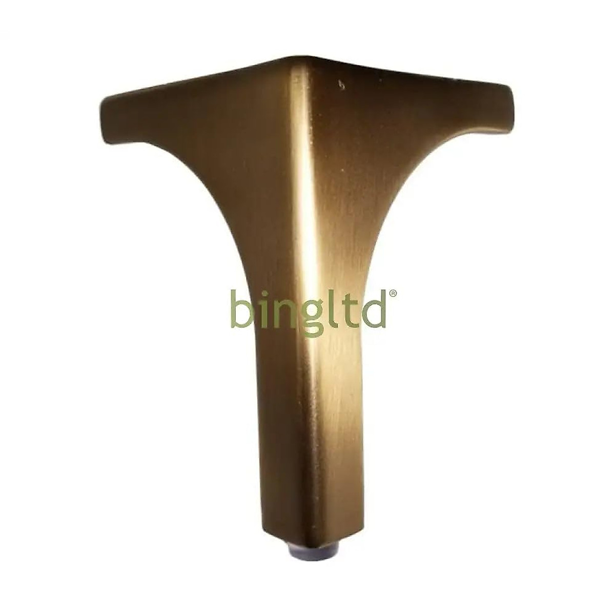 BingLTD - 4 1/2" Brushed Gold Metal Sofa Legs - Set of 4 (ML-45T-BG)