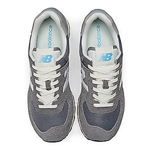 New Balance Men's 574-V2 Lace-up Sneaker, Grey/White, 12