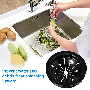 Kitchen Garbage Disposal Rubber Drain Insert,3pcs Garbage Disposal Cover,3 Inch Garbage Disposal Splash Guard,Disposal Splash Guard,Kitchen Sink Rubber Drain Guard