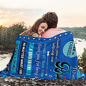 Gifts for Brother Fathers Day Blanket - Brother Gifts from Sister - Brother Gifts - Gifts for Brother Adult - Brother Birthday Gift - Big Brother Gift Throw Blankets 60x50 Inch