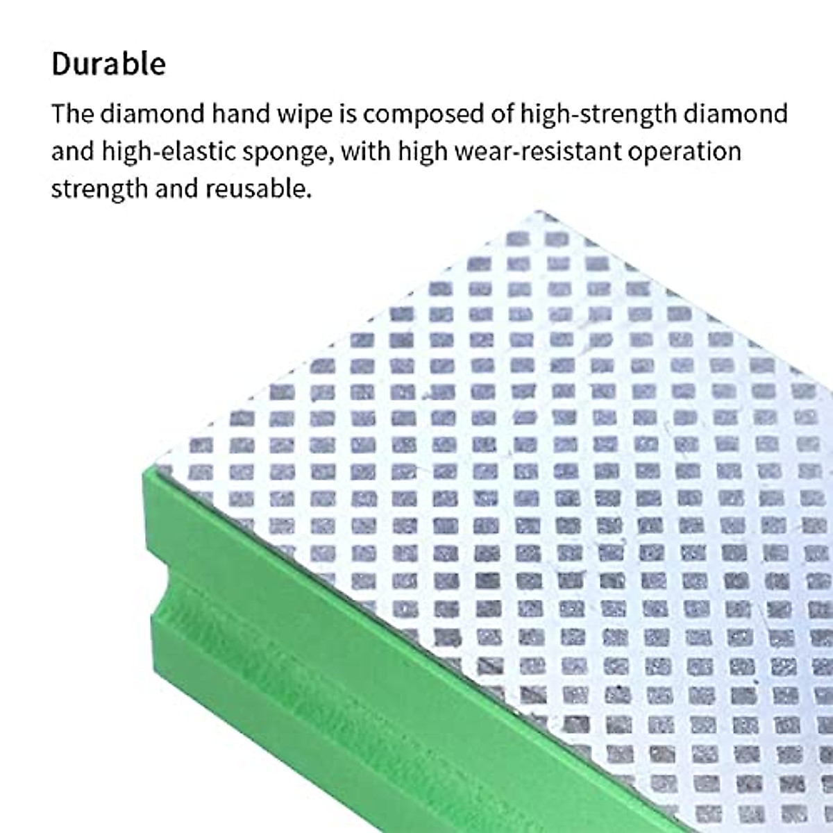 Kakalote Diamond Hand Polishing Pad Diamond Sanding Pads Marble Tile Polishing Pad for Stone Ceramic Tile Glass Grinding Trimming 4Pcs/Set Grit 60# 100# 200# 400#(3.74x2.36x1.22inch)