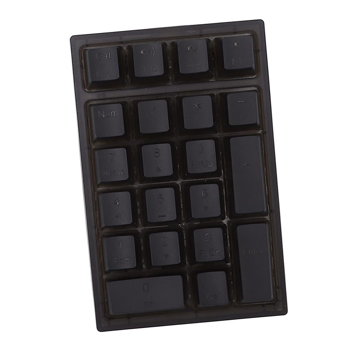 Sanpyl Number Pads, 21 Key Mechanical Numeric Keypad RGB Backlit Ergonomic Small Numeric Keyboard for Laptop Computer(Black)