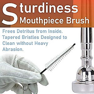 Libretto Trumpet (Cornet) ALL-INCLUSIVE Care Kit w/Instructions: Valve Oil+Slide Grease+Cleaning Cloth+Mouthpiece/Valve/Bore Brushes, Giftable Handy Case, Time to Clean & Extend Life of your Trumpet!