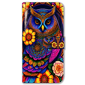 Bcov OnePlus Nord N30 5G Case,Colorful Owl Mandala Flower Leather Flip Phone Case Wallet Cover with Card Slot Holder Kickstand for OnePlus Nord N30 5G
