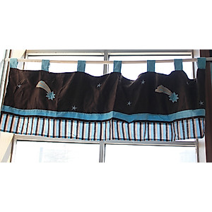 CribMATE Brown Blue Teddy Bear Nursery Crib Bedding Set Star Moon Themed Baby Boy Cot Set