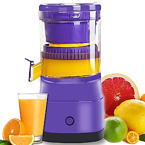 Vanleonet Electric Citrus Juicer,USB Rechargeable Citrus Juicer Machines, Large Caliber Portable Juicer for Fresh Orange Juice, Lemon, Grapefruit Juice