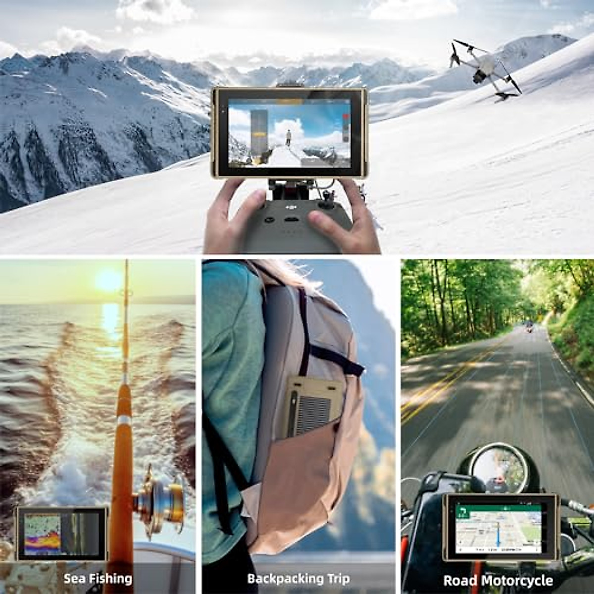 Hugerock X7 Rugged Tablet 7 inch, 2600nit Sunlight Readable, 8+128GB ...