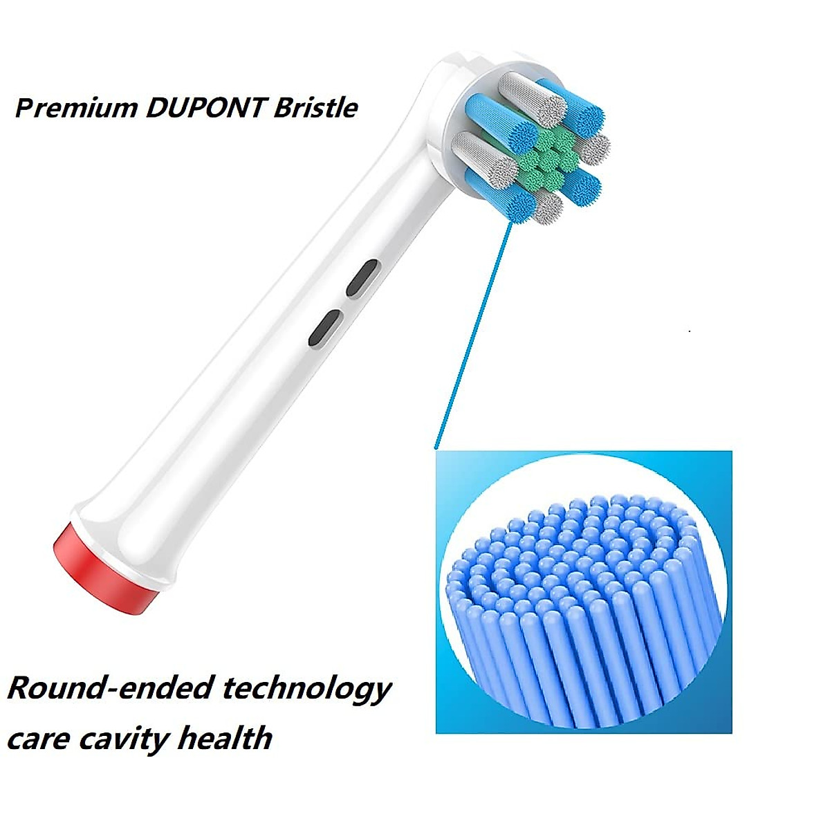 Benzili for Oral B Replacement Heads,Braun Replacement Brush Heads,Deep Cleaning Toothbrush Replacement Heads,Compatible with 7000/Pro 1000/9600/ 5000/3000/8000/-8 Pack