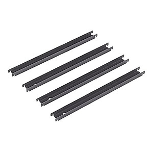 Hirsh 30" W Metal 2 Drawer Lateral File Cabinet Set Black with Front/Back Rails, Fully Assembled