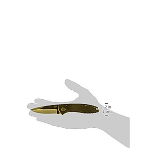 Smith & Wesson Executive CK110GL 6.8in High Carbon S.S. Folding Knife with 2.8in Drop Point Blade and Aluminum Handle for Outdoor, Tactical, Survival and EDC