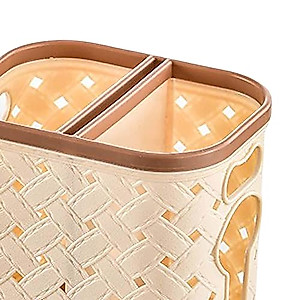 JISADER Chopstick Drain Storage Rack Divider Holder Kitchen Cutlery Organizer Cutlery Holder, M Beige, Optional