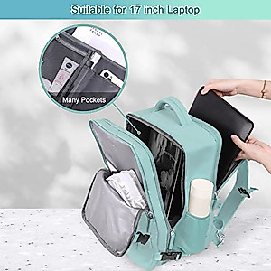 Sinaliy Large Travel Backpack for Women, 40L Carry On Backpack, 17 Inch Laptop Waterproof Backpack, College Bookbag, Backpack for Women, as Person Item Flight Approved