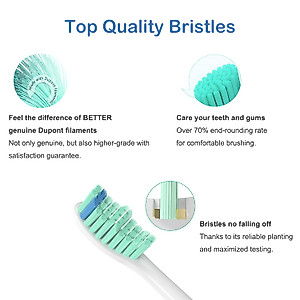 Relax Artist Replacment Brush Heads Compatible with Philips Sonicare E-Series Electric Toothbrush, Toothbrush Replacment Heads Refills, 6 Pack