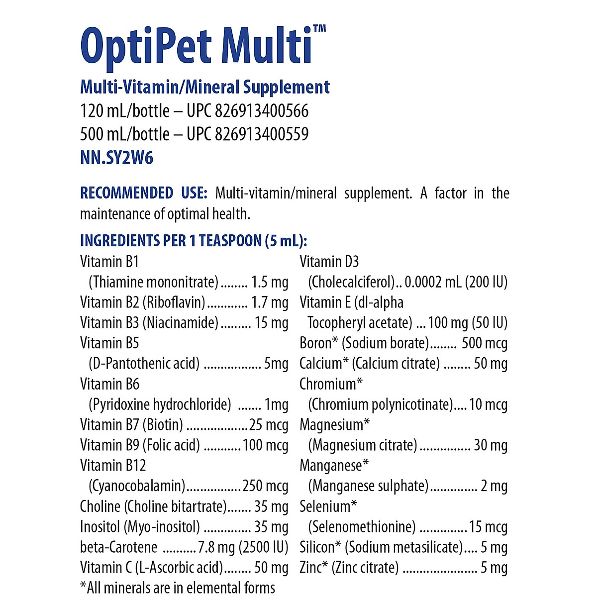 Omega Alpha - OptiPet Multi - 500ml