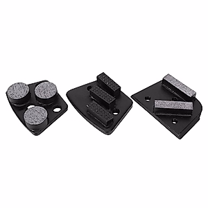 3PCS Diamond Sanding Pads, Diamond Grinding Discs, Floor Polisher Pads for Polishing Uneven Ground, Leveling Concrete