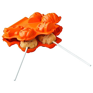 Sweet Creations 5 Cup Halloween Cake Pop Press, Orange