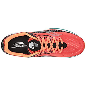 Saucony Men's Endorphin Speed Running Shoe, Scarlet/Black, 14