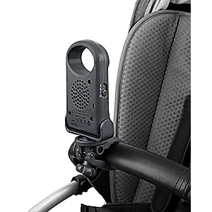 Skip Hop Portable Bladeless Stroller Fan, Adjustable 3 Speeds, Stroll & Connect, Grey