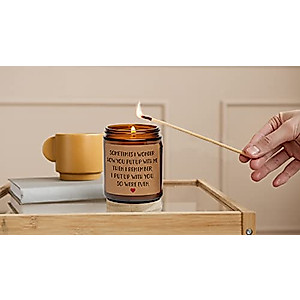 Gift for Her, Him We Put up with Each Other, Funny Wedding Anniversary Birthday Gifts for Wife, Husband, Boyfriend Romantic Candle Gifts