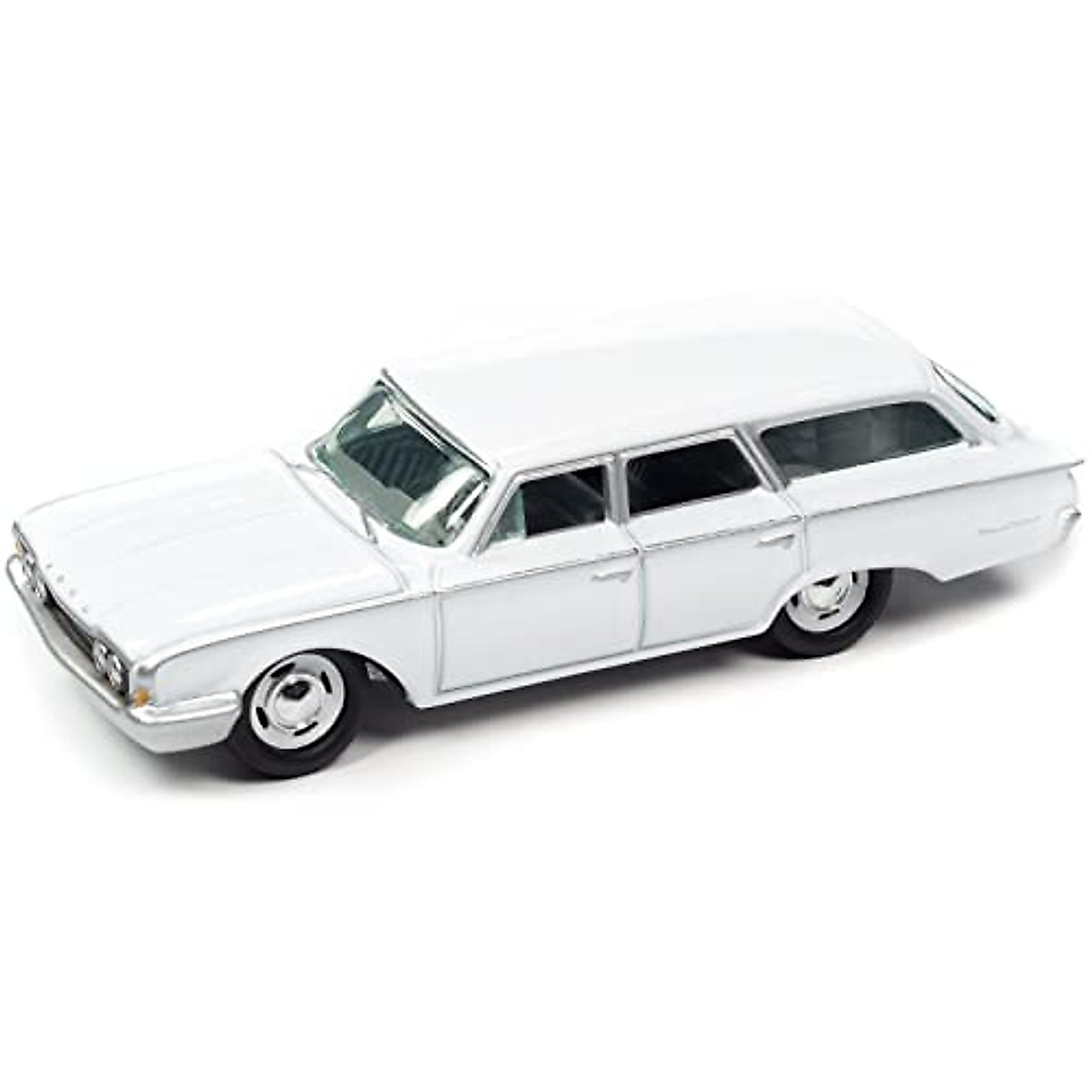 1960 Ranch Wagon White 007 "from Russia with Love (1963) Movie Pop Culture 2022 Release 2 1/64 Diecast Model Car by Johnny Lightning JLPC007-JLSP258