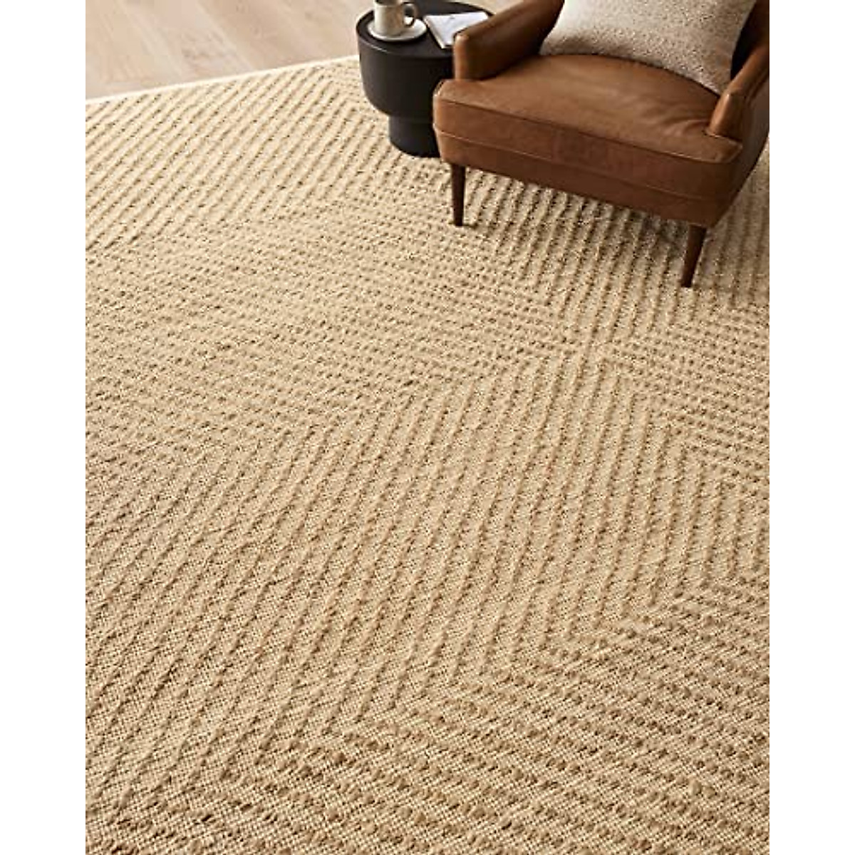 Loloi Angela Rose x Colton Collection CON-04 Natural/Ivory, Contemporary 9'-0" x 12'-0" Area Rug