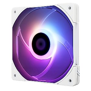 Thermalright C12015W-S CPU Fan Computer case Fan Quiet 4pin PWM ARGB PC Fan, 15mm Slimline Cooler Fan, 120mm CPU Cooling Fan(White)