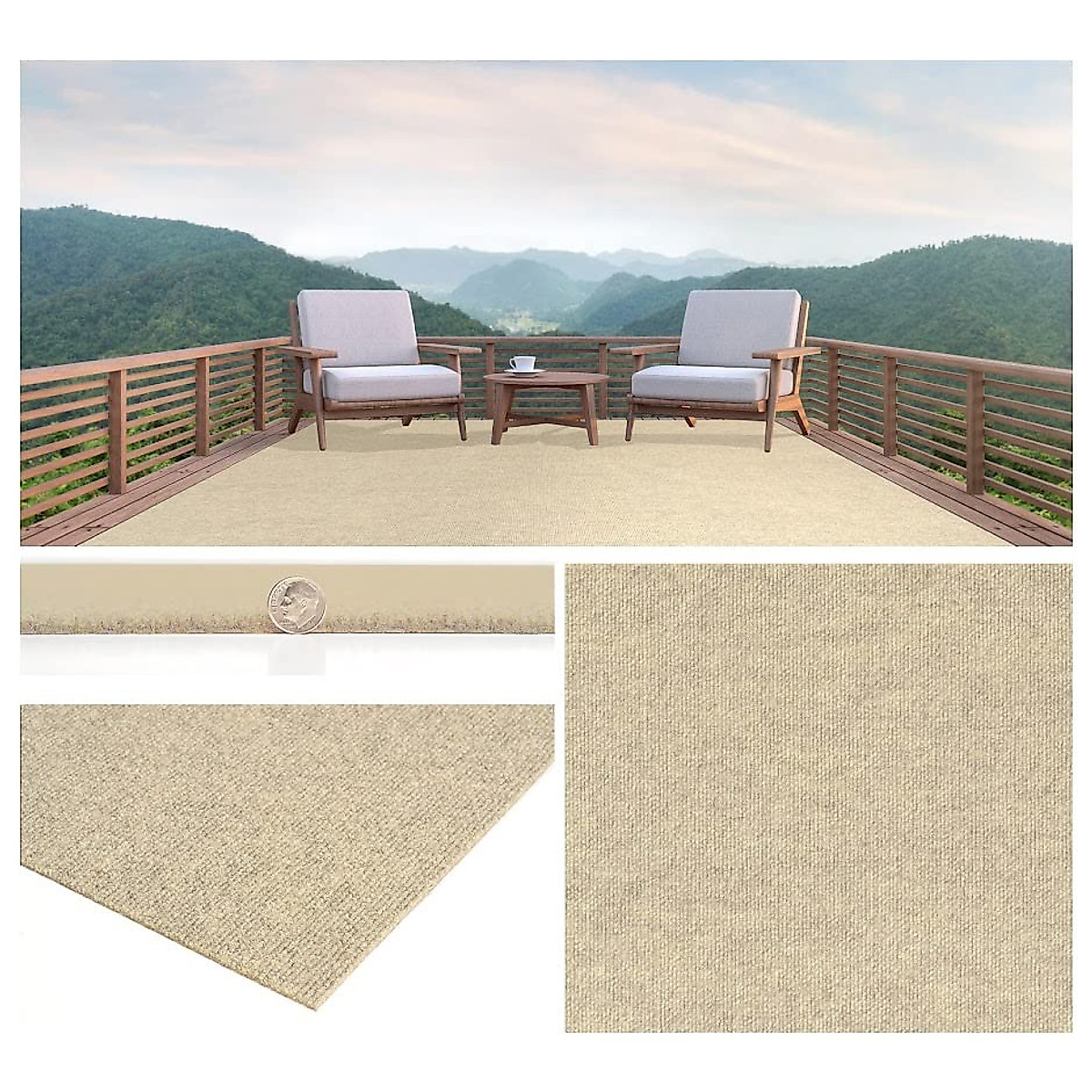 KOECKRITZ Vitality Indoor/Outdoor Ecomony Area Rug Carpet | Customized and Made to Order