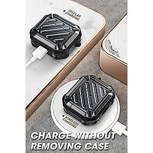 SUPCASE Unicorn Beetle Pro Series Case Designed for Airpods 3 (2021), Full-Body Rugged Protective Case with Carabiner for AirPods 3rd Generation (Black)