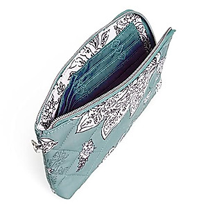 Vera Bradley Women's Performance Twill Wristlet With RFID Protection, Tiger Lily Blue Oar, One Size