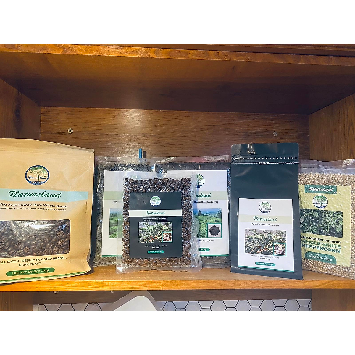 Natureland Wild Kopi Luwak Coffee Whole Beans, Freshly Made Wild Civet Arabica Coffee Bean, Dark Roast Kopi Luwak Coffee Gifts, Produce in best regions of Vietnam, 4oz /113 grams, Civet Coffee, Luxury Cat Poop Coffee.