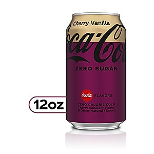Coca-Cola Cherry Vanilla Zero, 12 Fl oz (Pack Of 12)