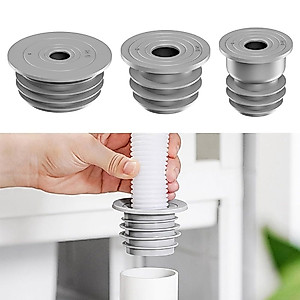 Silicone Anti-Odor Floor Drain Sewer Deodorant Cover, Washing Machine Drain Pipe Seal, Anti-Odor Floor Drain Sewer Pipe Seal Ring Sealing Cover, Gray