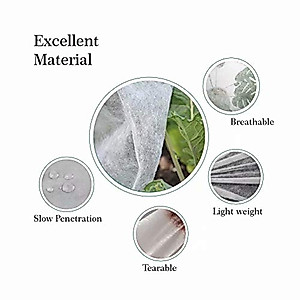 Agfabric Plant Covers Freeze Protection Frost Blankets for Plants 5'x25' 0.9oz Floating Row Cover Garden Plant Cover Freeze Cloths for Plants Winter Frost Pests Protection,White