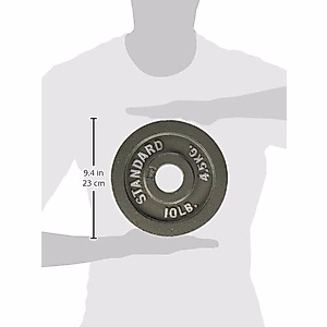 CAP Barbell Olympic 2-Inch Weight Plate, Gray, 2.5 LBS