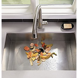 GE Continuous Feed Garbage Disposal, 1/3 Horsepower, Good for Grinding: Fruit Peels, Cooked Pasta, & Cereal, Easy Install Kit and Power Cord Included, Recommended for 1-2 Person Homes, GFC325N