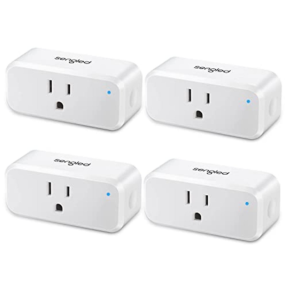Sengled Smart Plug Works with Alexa, Amazon Smart Plug Bluetooth Mesh, Alexa Plug Smart Outlet Remote Control, 15A Smart Socket, 1800W, Timer & Schedule, FCC Certified, No Hub Required, 2-Pack