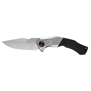 Kershaw Payout Pocketknife, 3.5" D2 High Carbon Too Steel Drop Point Blade, One-Handed Assisted Flipper Opening, Frame Lock System