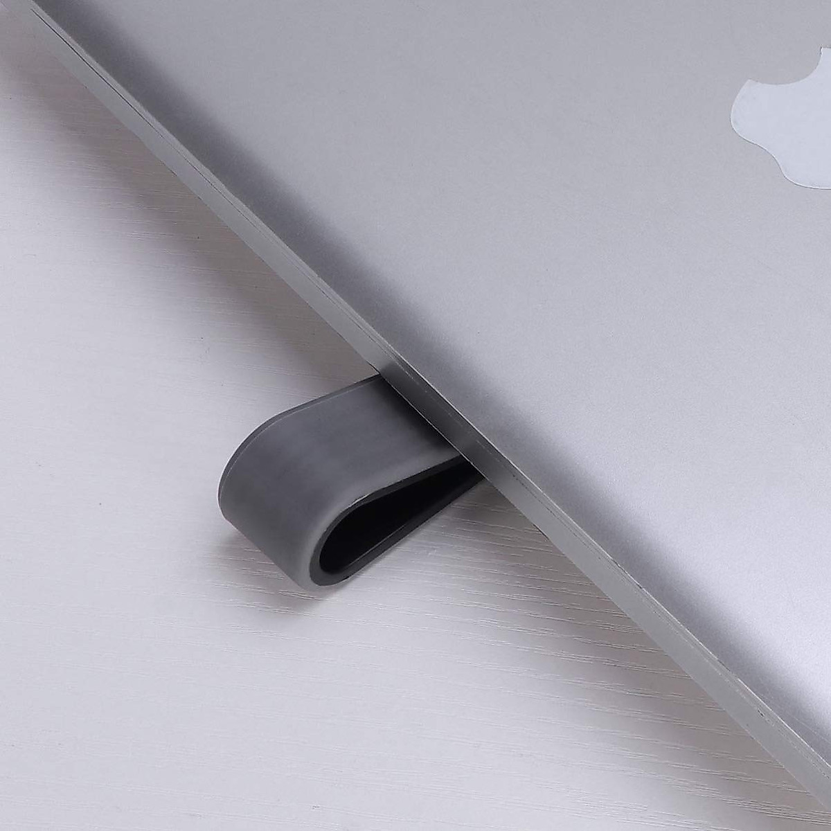 jojofuny 2Pcs Universal Laptop Computer Keyboard Stands Anti-Slip Silicone Tilting Wedge Riser Holder Portable Ventilated Stand for Notebook